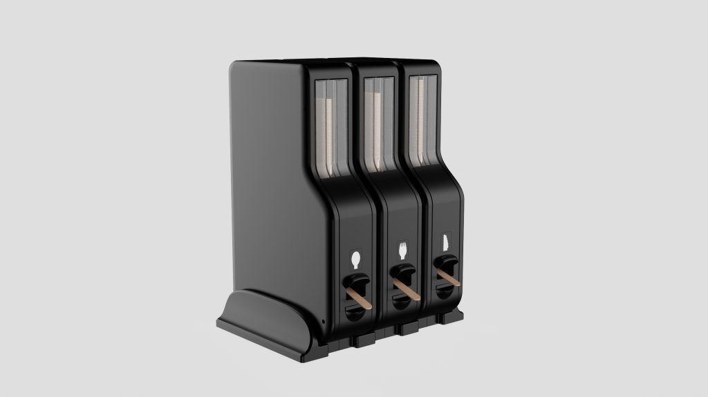 Wooden Cutlery Dispenser - Eco-Packaging